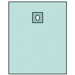 Surgical Aperture Drape with Adhesive 160 x 200 cm - Swallow Dental