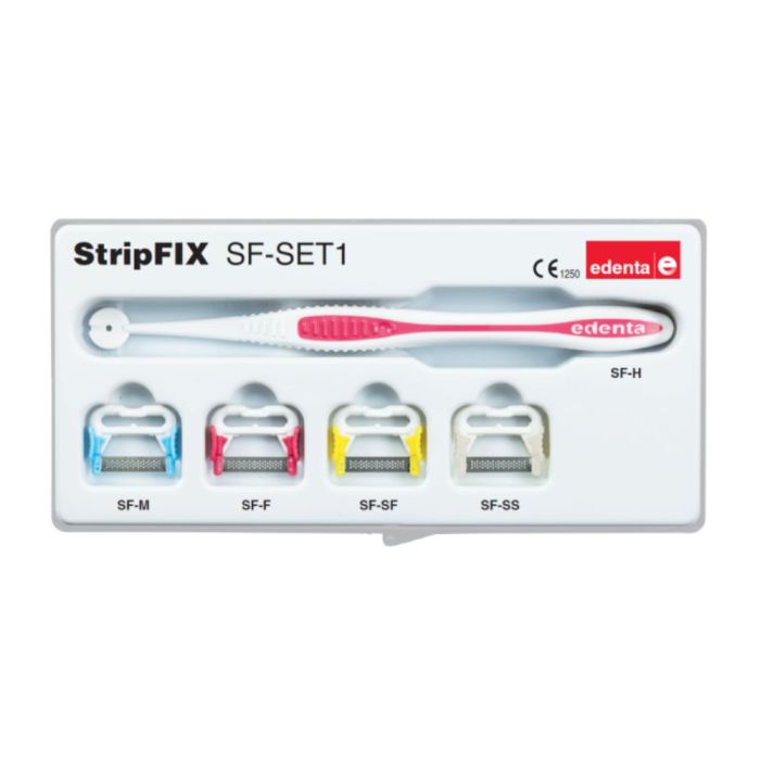 Edenta StripFIX Handle with Diamond Finishing Strips Set - Swallow Dental