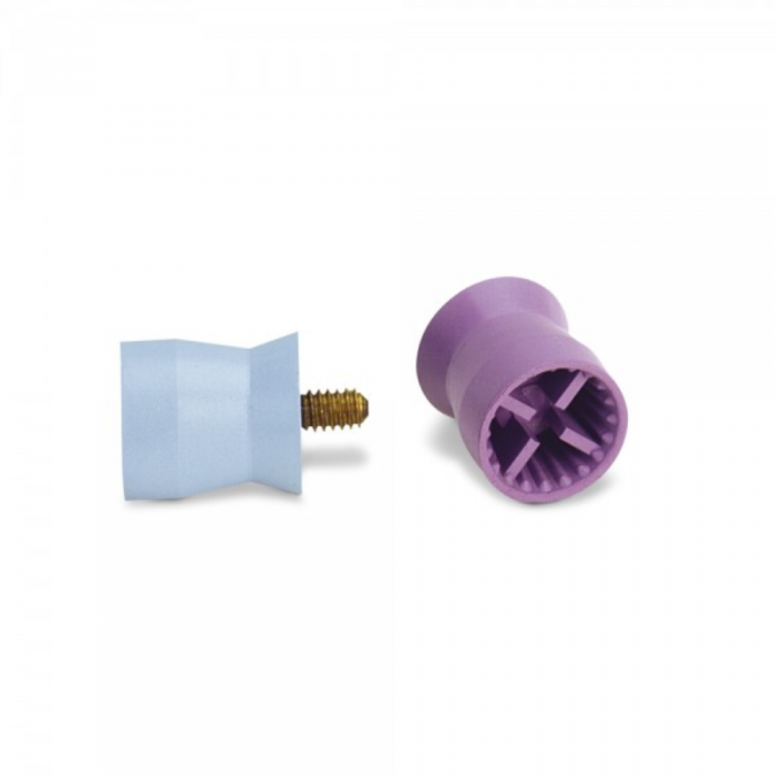 Petite Web LF Short Prophy Cups, Blue - Swallow Dental