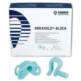 Mirahold Block Elastic Bite Blocks with Cheek Retractor - Swallow Dental